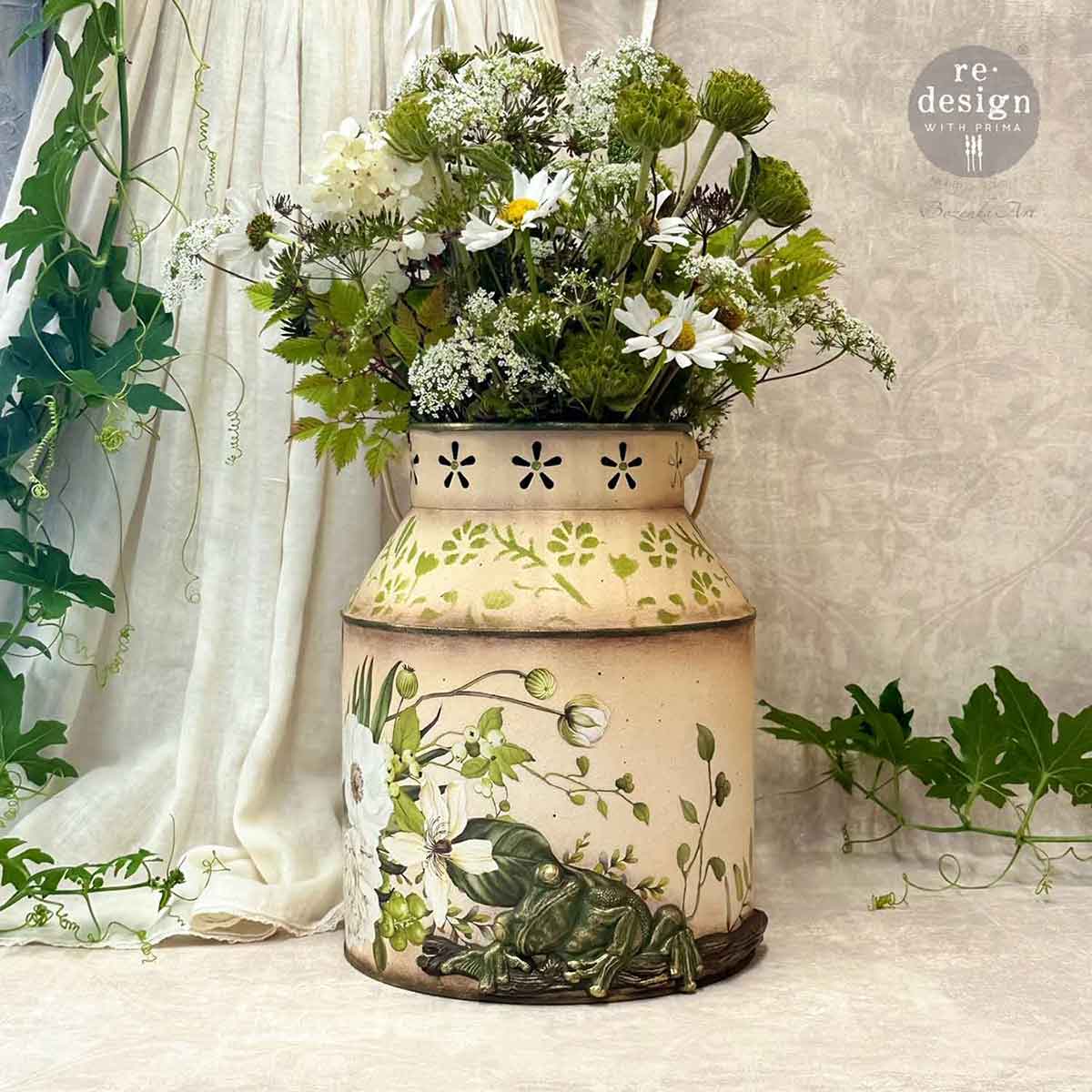 REDESIGN WITH PRIMA DECOR MOULDS– FROGGY MEADOW GREENS – Judy Ks